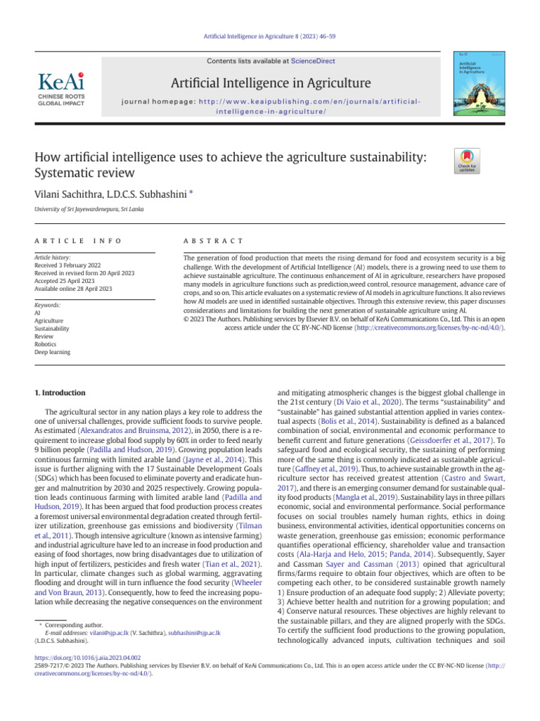 Ai 13 | PDF | Agriculture | Intelligence (AI) & Semantics