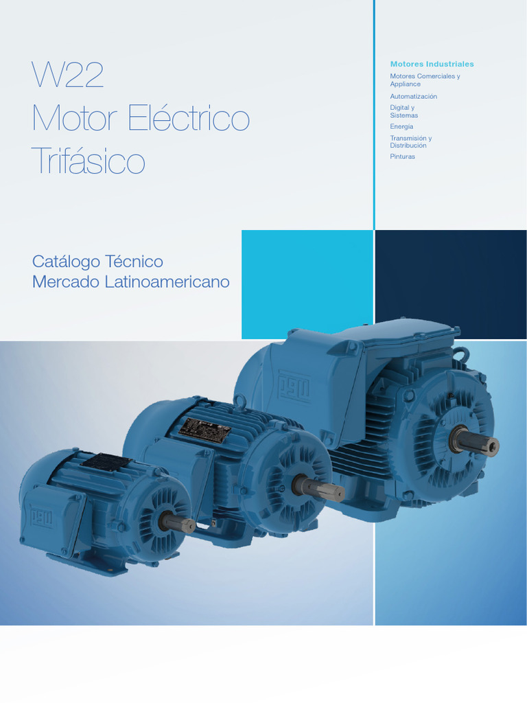 Motores Eléctricos Trifásicos W22 | PDF | Uso eficiente de energía ...