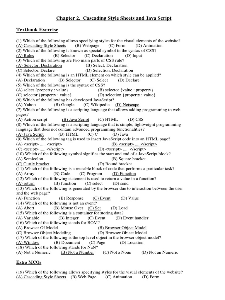 Chapter 2 | PDF | Java Script | World Wide Web Chapter 2 | PDF | Java Script | World Wide Web
