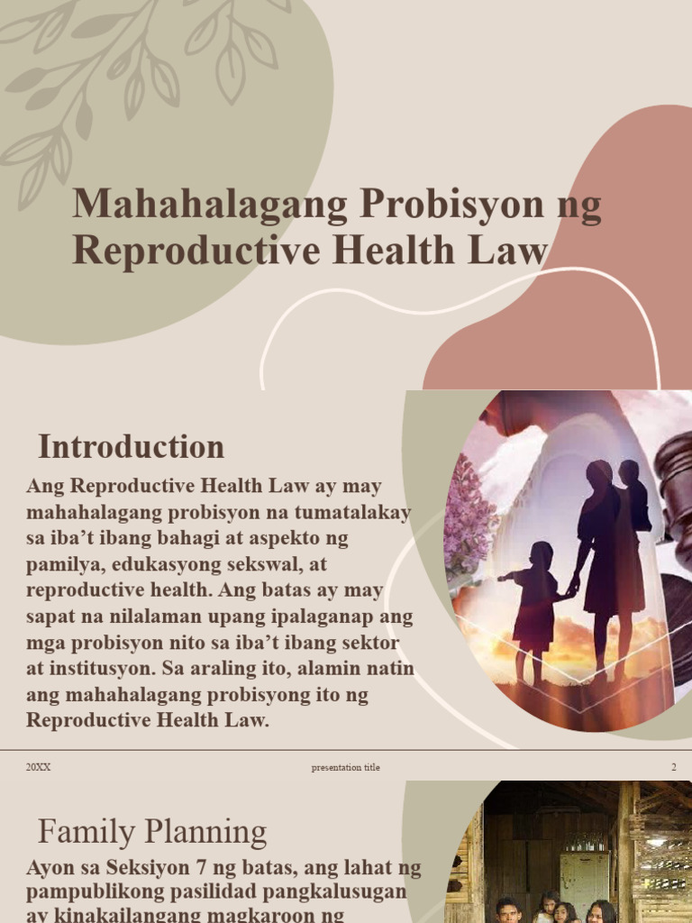 Mahahalagang Probisyon NG RH Law | PDF