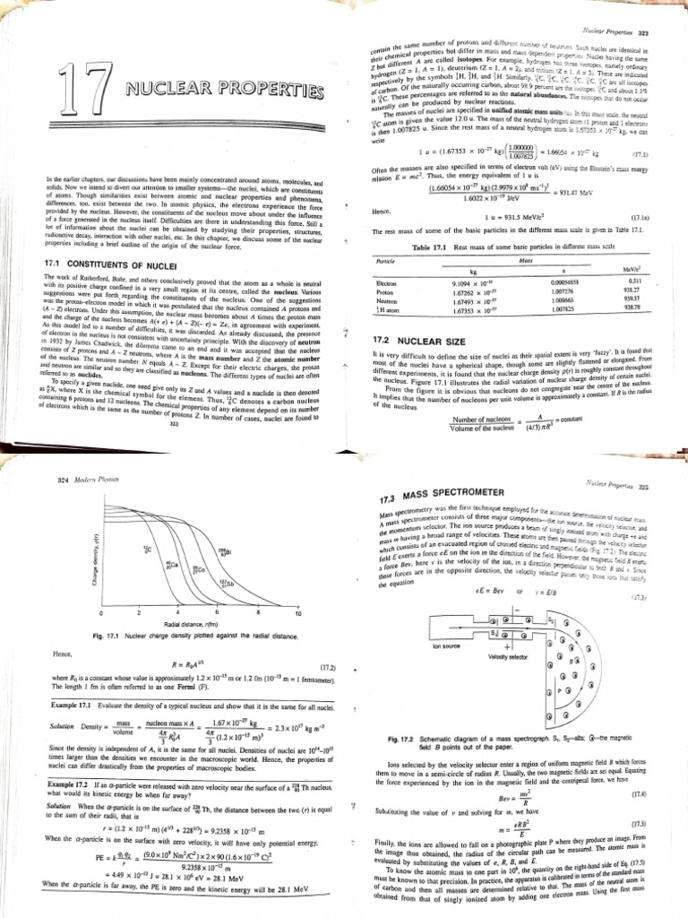 Nuclear Notes 1 | PDF | Atomic Nucleus | Neutron