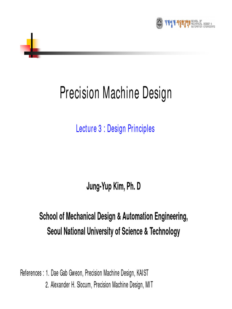 3 Design Principles 학생용 | PDF | Machines | Kinematics