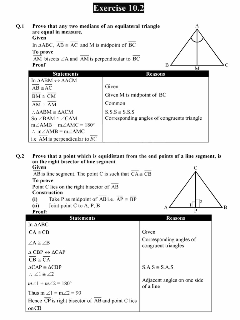 9th Math Chapter 10 10.2 | PDF