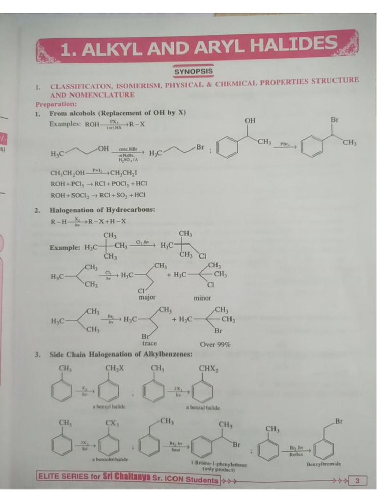 Alkyl and Aryl Halides | PDF