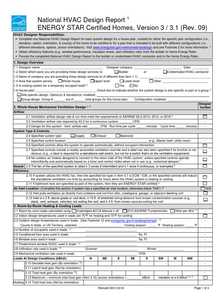 National HVAC Design Report Overview | PDF | Air Conditioning | Heat Pump