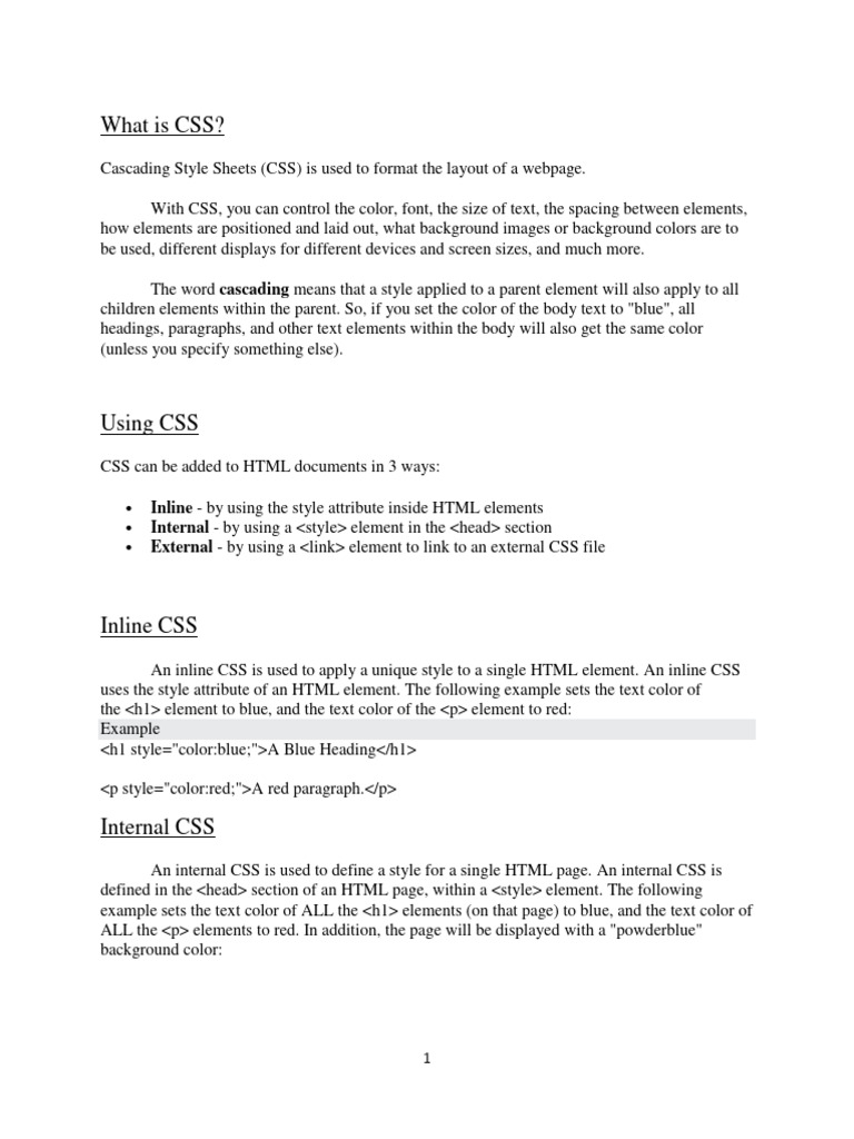 5 CSS | PDF | Html | Cyberspace