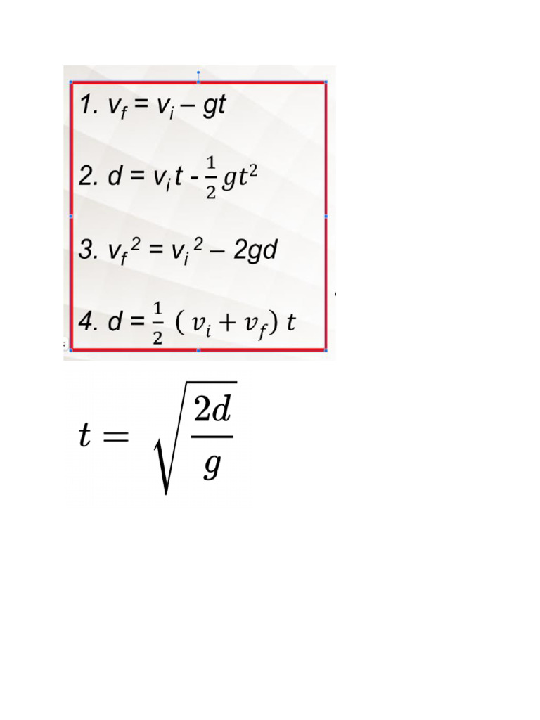 FREEFALL Formula | PDF