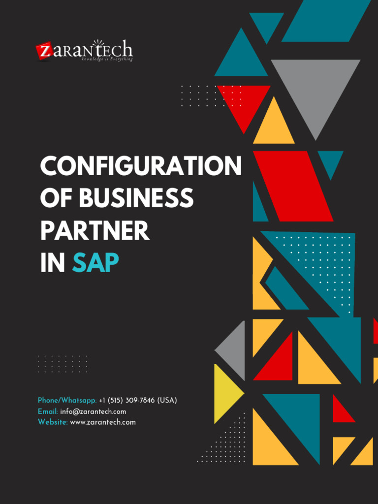 SAP Business Partner Configuration Guide | PDF | Enterprise Resource ...