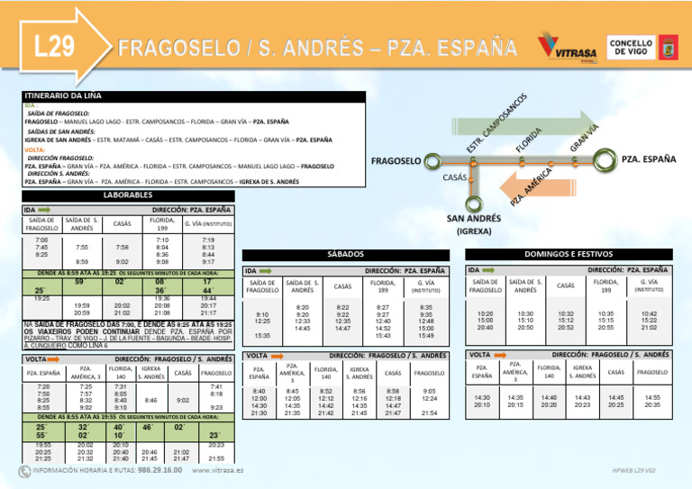 VITRASA LINEA 29 CASÁS | PDF