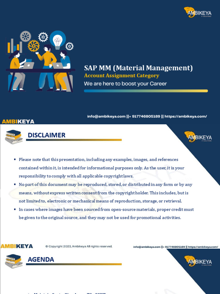 SAP MM Account Assignment Category 1702295242 | PDF | Information Science | Computing