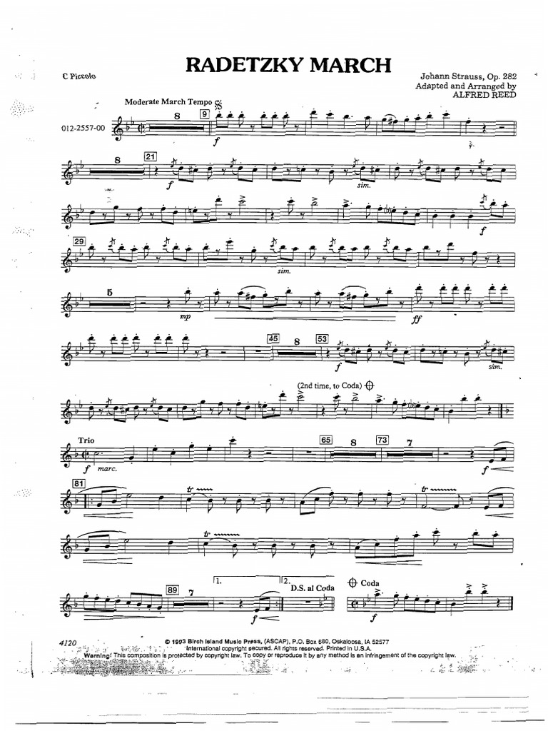 Radetzky Reed Piccolo | PDF
