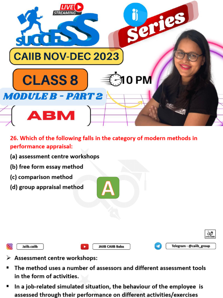 CAIIB Success Class 8 ABM Module B Part 2 PDF by AB' | PDF ... CAIIB Success Class 8 ABM Module B Part 2 PDF by AB' | PDF ...