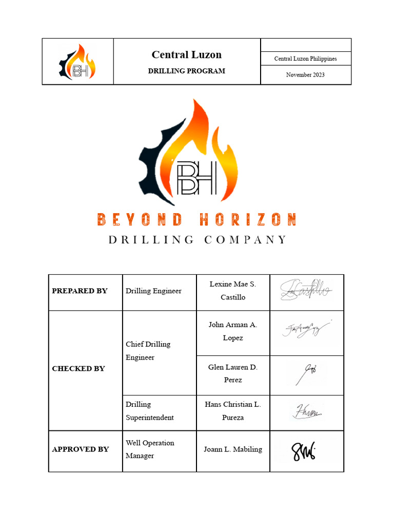 Pete 4105 Group 6 Central Luzon Basin Drilling Program | PDF ...