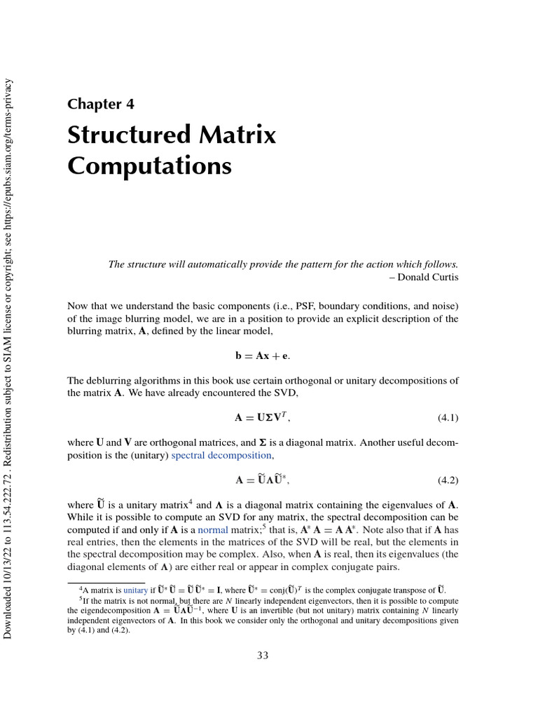 1 9780898718874 ch4 | PDF | Matrix (Mathematics) | Eigenvalues And Eigenvectors
