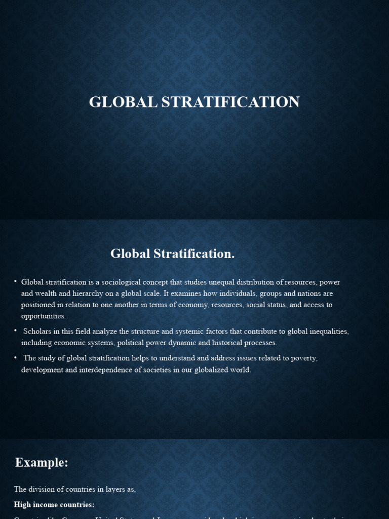 Global Stratification | PDF | Poverty & Homelessness | Discrimination ...