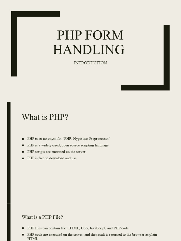 Php Form Handling Pdf Php World Wide Web 