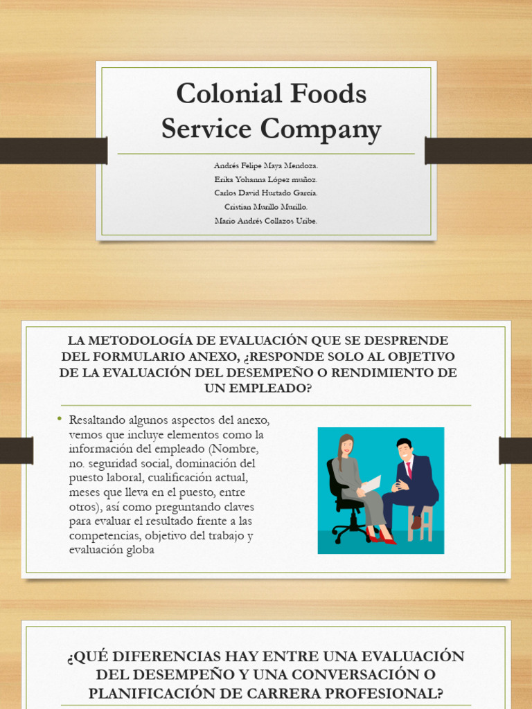 Colonial Foods Service Company | PDF