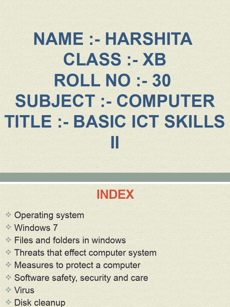 Basic Ict Skills II | PDF | Computer Virus | Malware