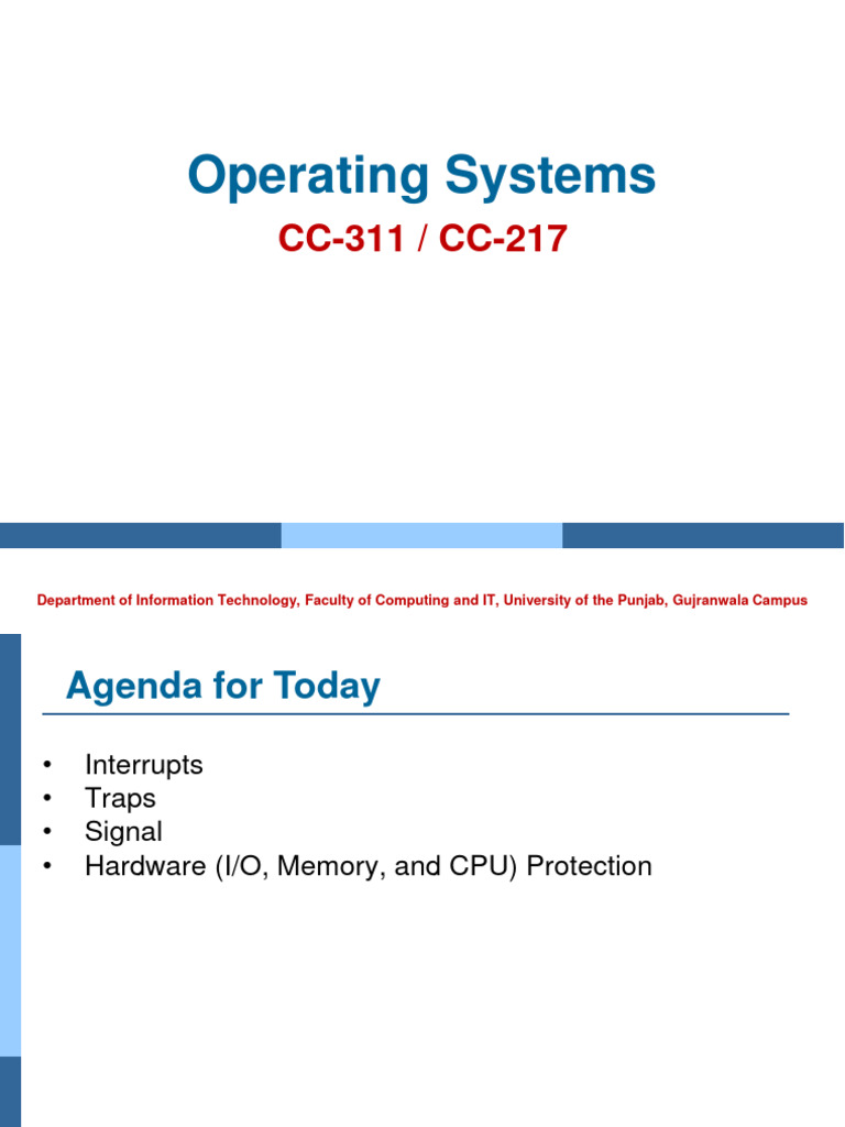 OS - Lecture 02 Operating System | PDF | Operating System | Process ...
