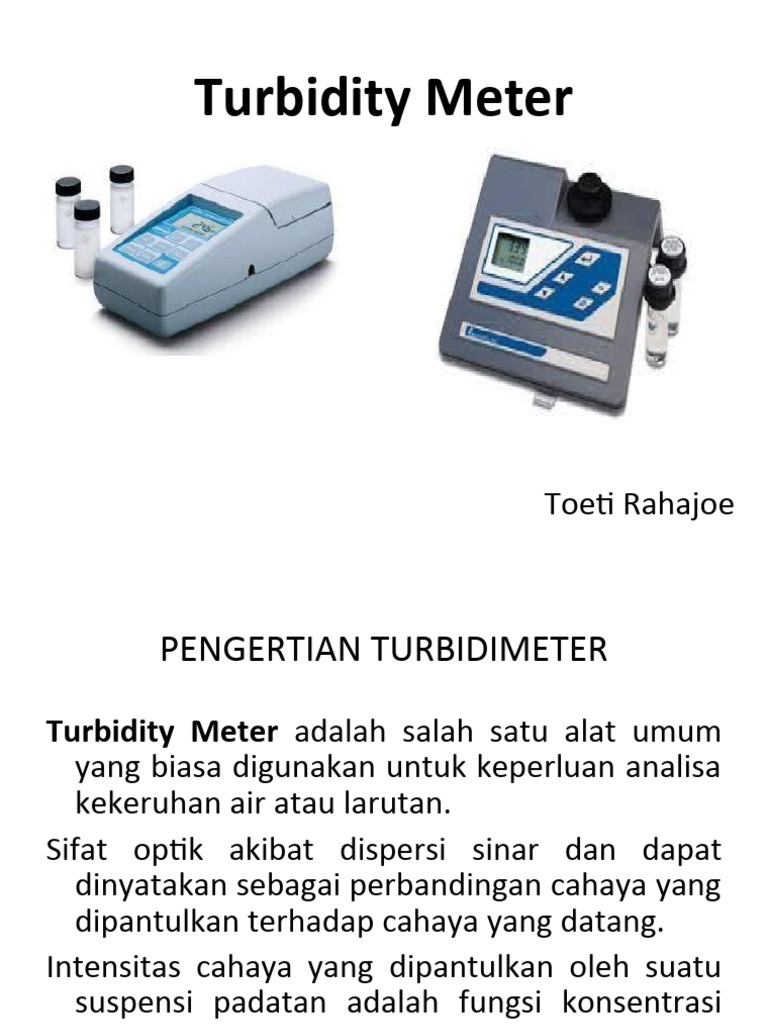 Pengertian dan Fungsi Turbidity Meter | PDF | Sains & Matematika