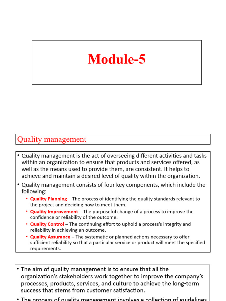 Module 5 | PDF | Version Control | Quality Management