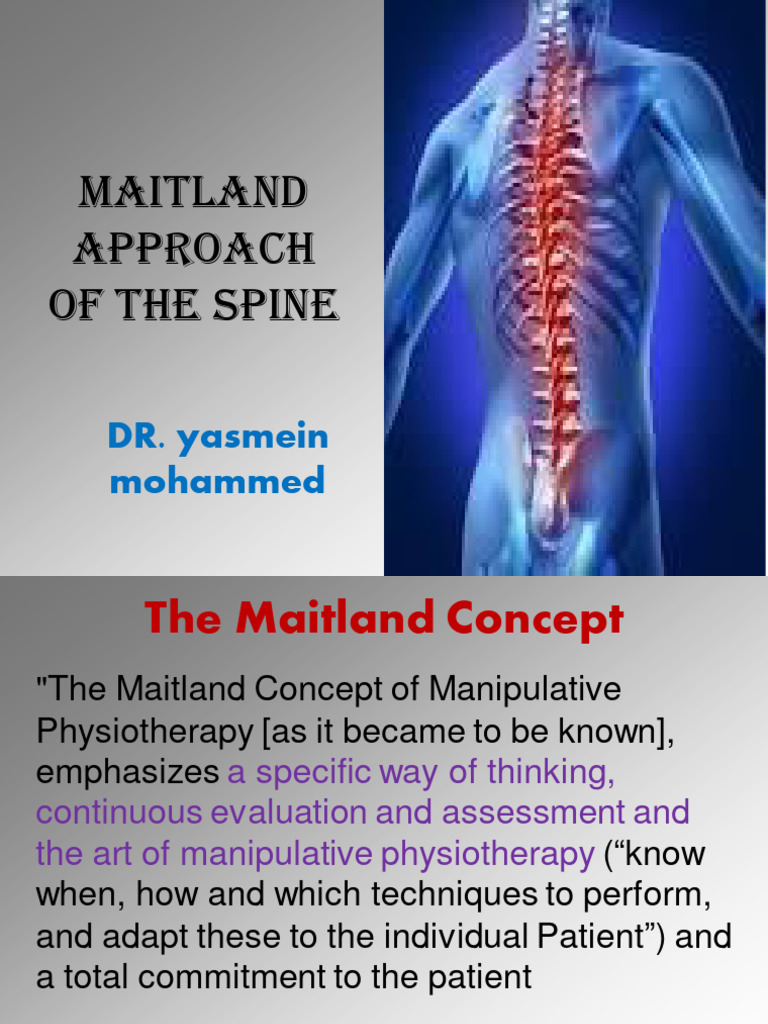 Mitland For Cevical Spine | PDF | Anatomical Terms Of Motion | Medicine