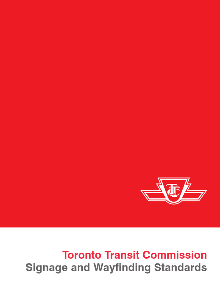 TTC 2021 - Signage and Wayfinding Standards | PDF | Typefaces | Helvetica