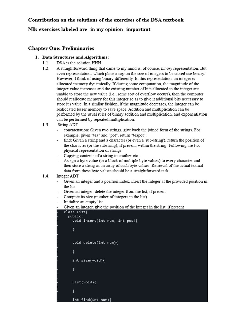 Textbook Solutions Clifford A.Shaffer | PDF | String (Computer Science ...