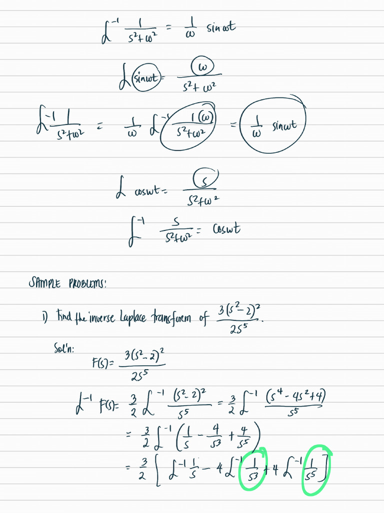 Inverse Laplace Transform 2 | PDF