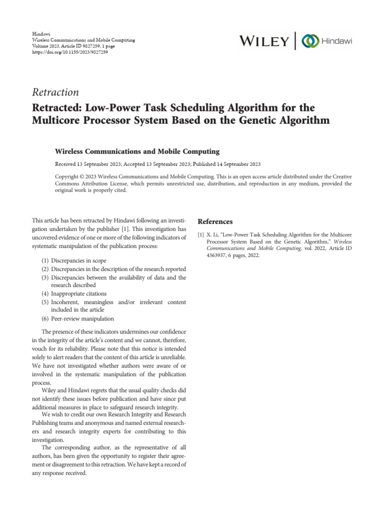 2022 001 Low Power Algorithm On Generic Pdf Multi Core Processor Scheduling Computing
