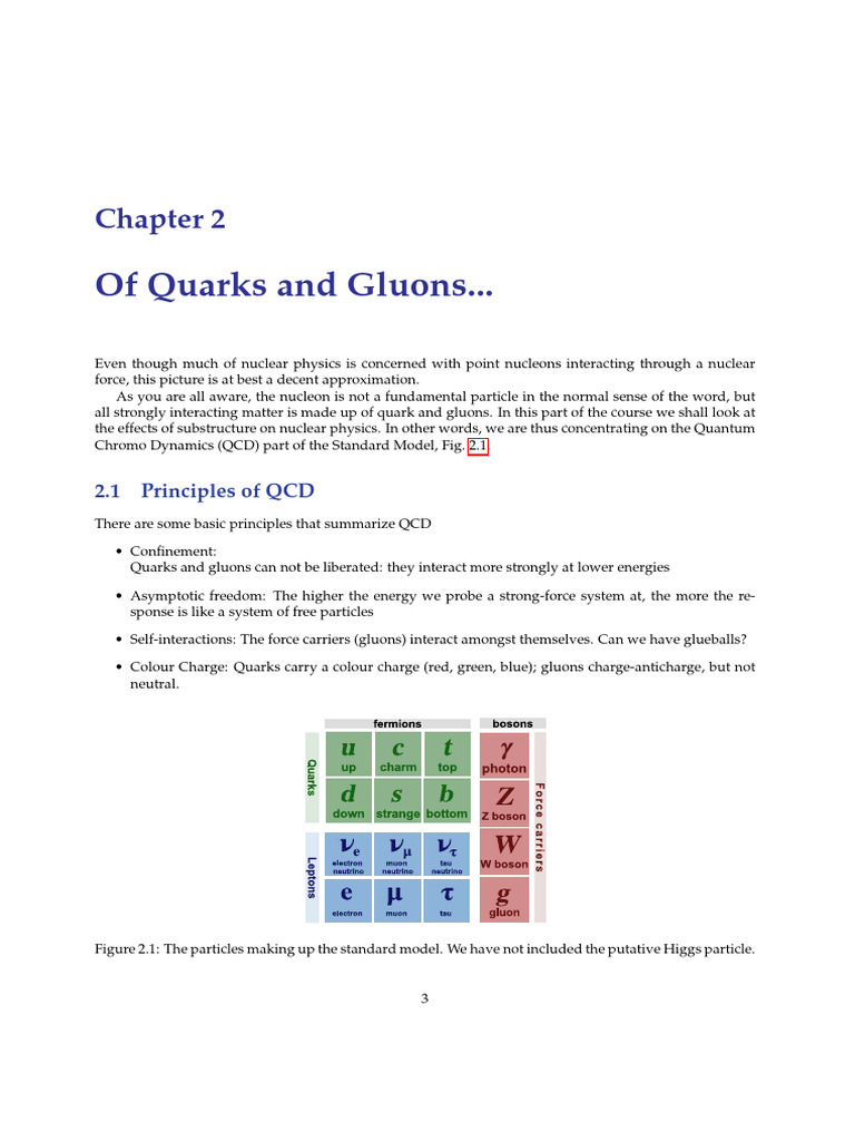 Of Quarks and Gluons.. | PDF | Quantum Chromodynamics | Quark