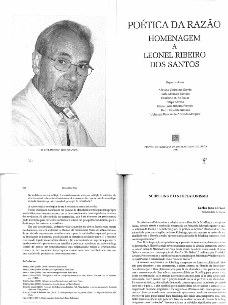 (Leonel Santos) Schelling e o Neoplatonismo | PDF