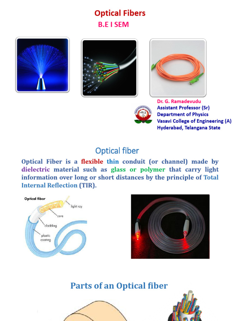 Optical Fibers Notes 1 | Download Free PDF | Optical Fiber | Optics