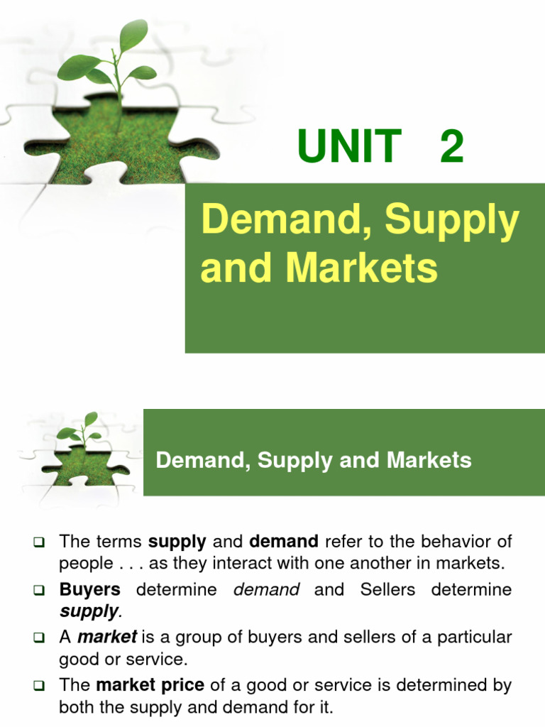 Unit 2 - Demand, Supply, and Market Equilibrium | PDF | Supply And Demand | Demand
