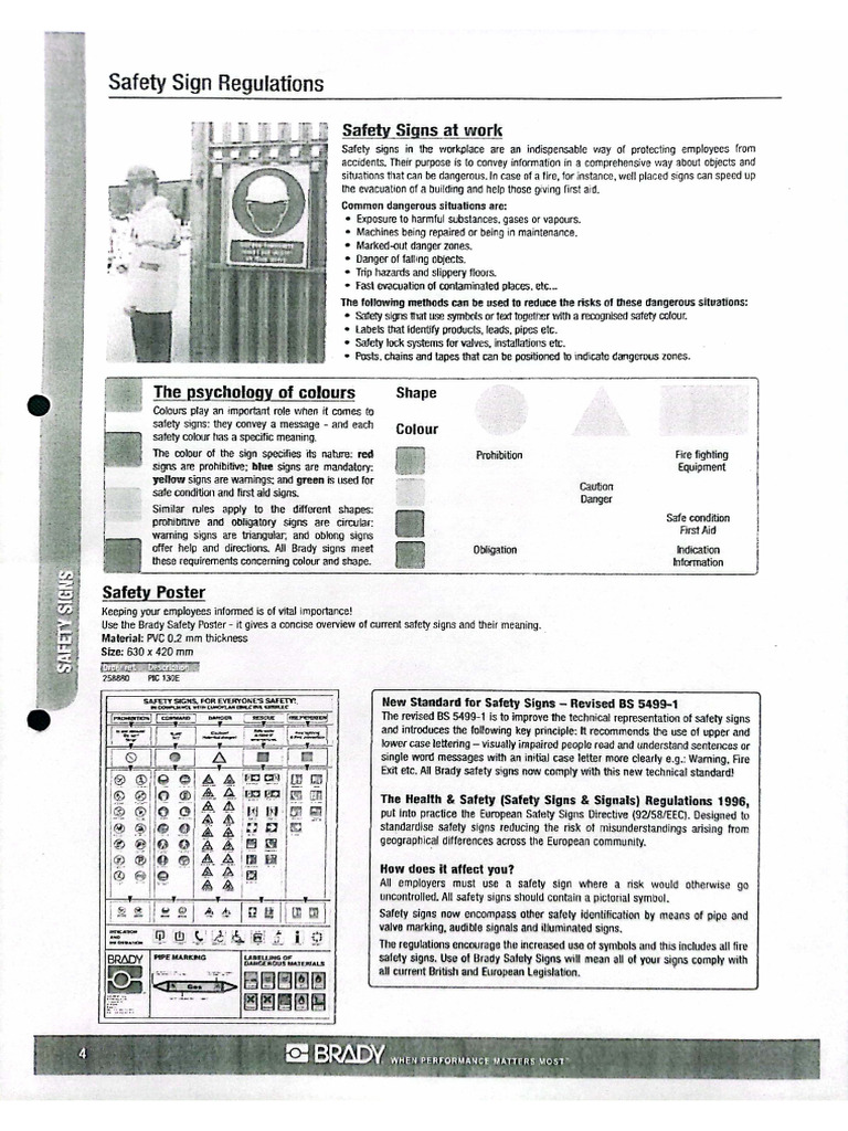 Safety Sing Regulations | PDF