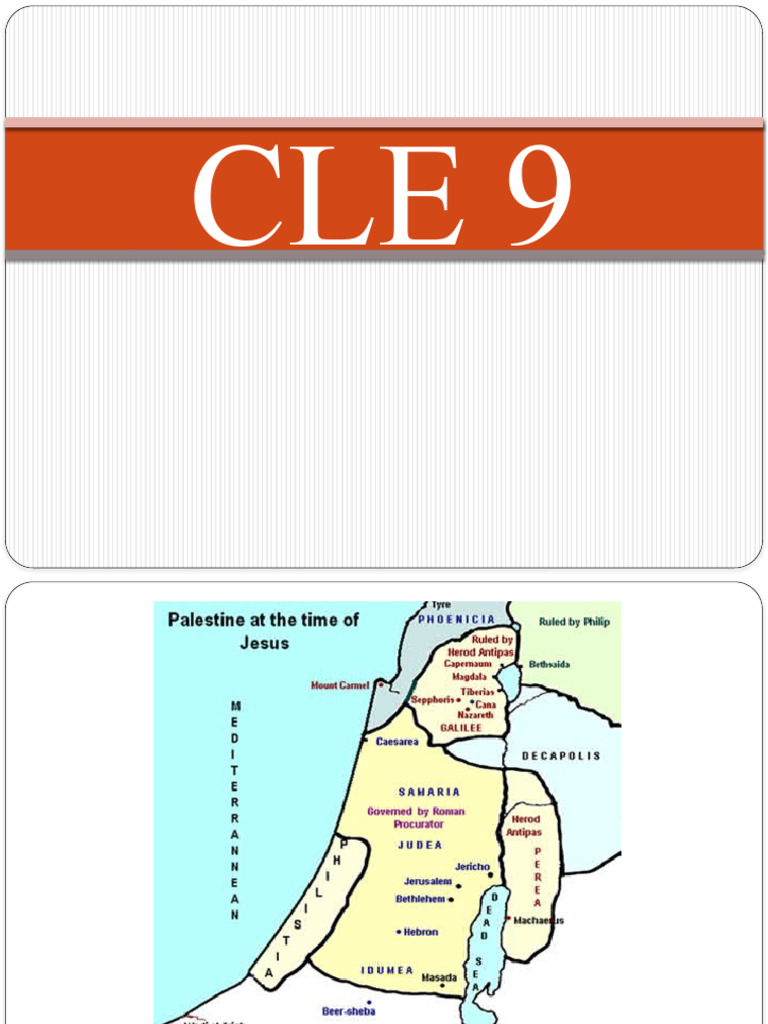 Cle 9 Palestine | PDF | Jesus | Gospel Of Matthew