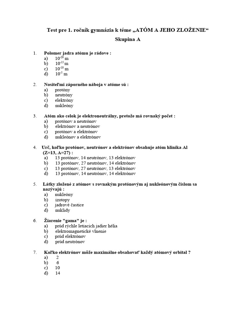 Testy | PDF