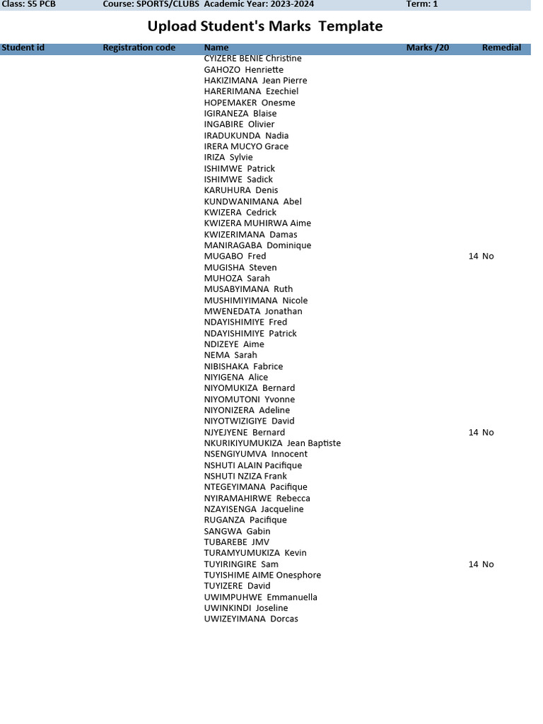Camis - s5 PCB - Sports - Clubs Final Exam Period 1 | PDF