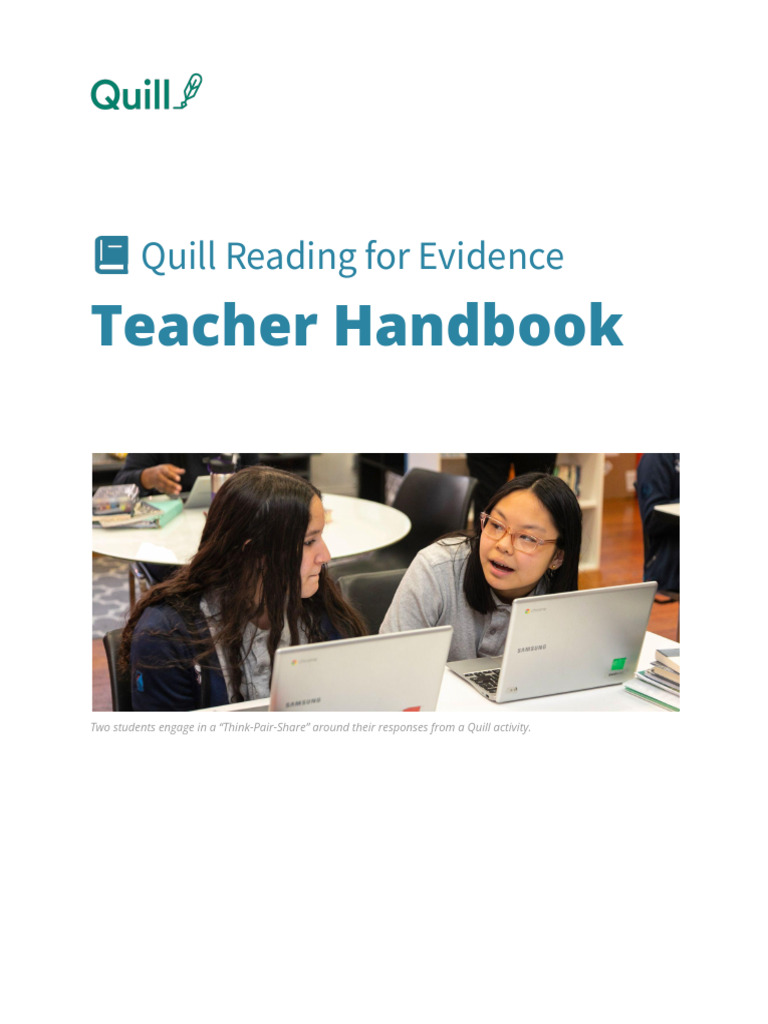 Quill Reading for Evidence Teacher Handbook | PDF | Knowledge ...