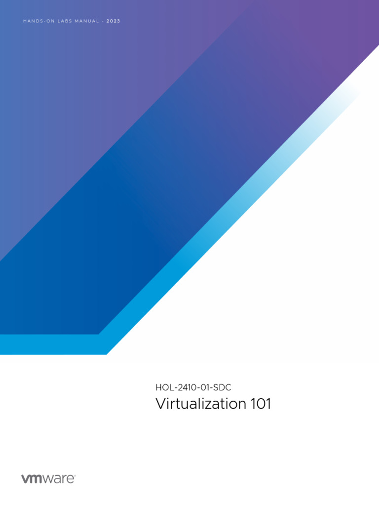 Virtualization Lab Guide | PDF | Virtual Machine | Virtualization