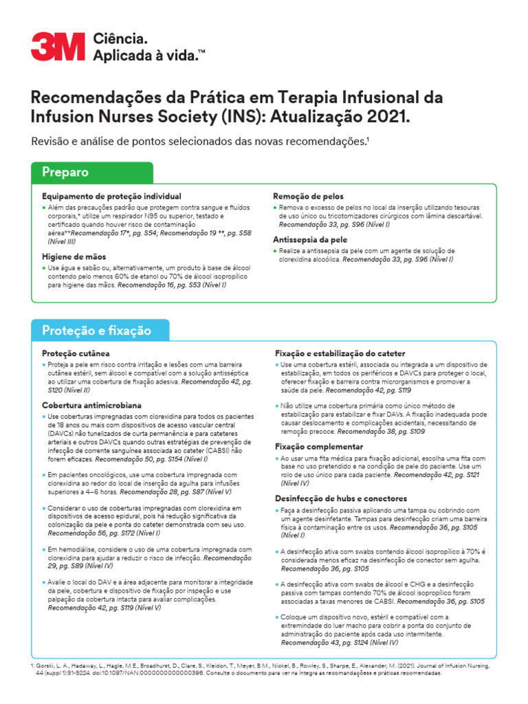 Updates INS Infusion Therapy Standards of Practice To Brasil 2021 PT ... Updates INS Infusion Therapy Standards of Practice To Brasil 2021 PT ...