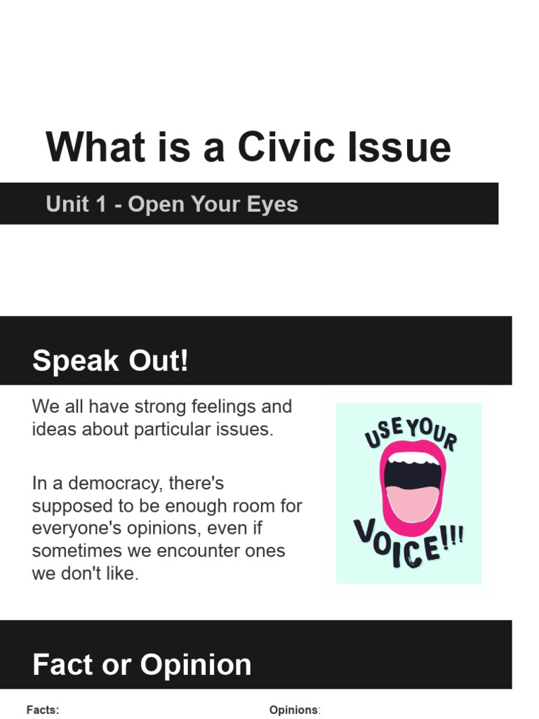 02 - What Is A Civic Issue (U1A2-A3) - Day 2 | PDF