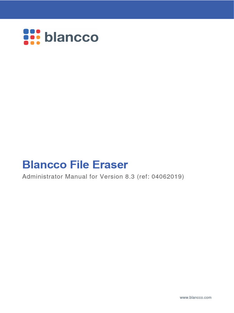 Blancco File Eraser Administrators Manual en US | PDF | Command Line ...
