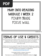 HMH Module 1 Week 1 Focus Wall | PDF | Vocabulary | Learning