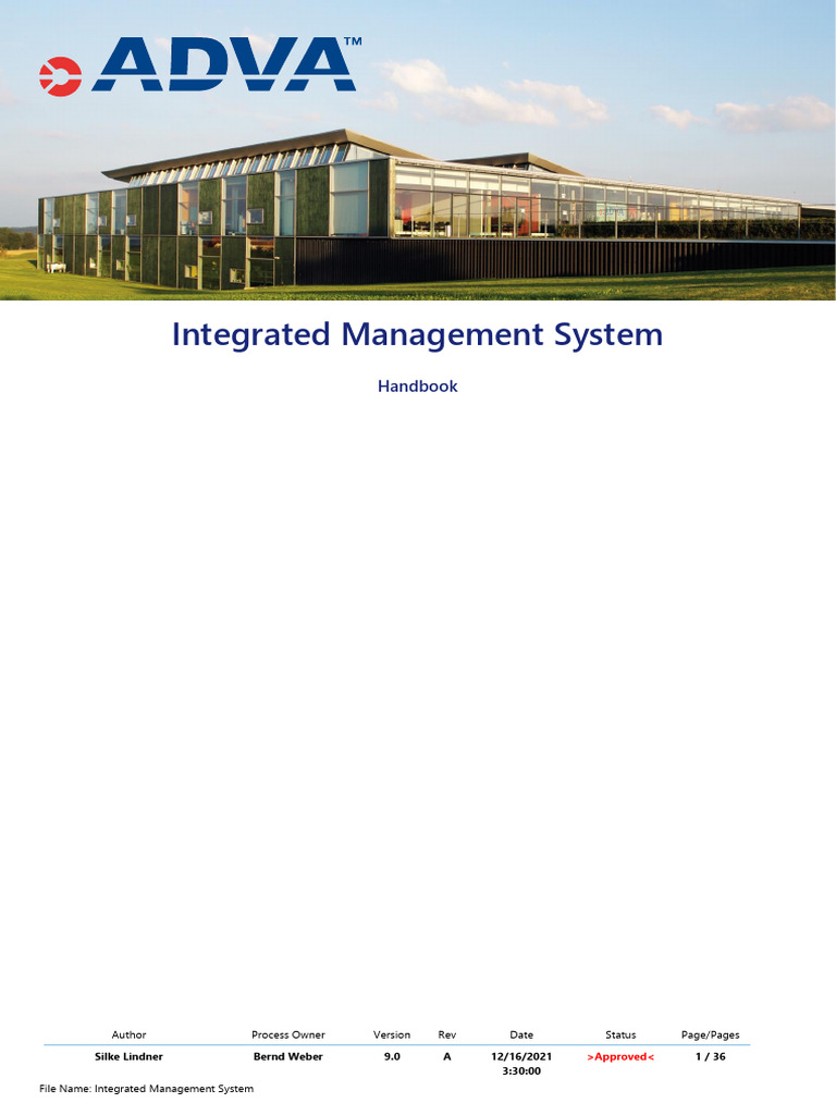 Integrated Management System Guide | PDF