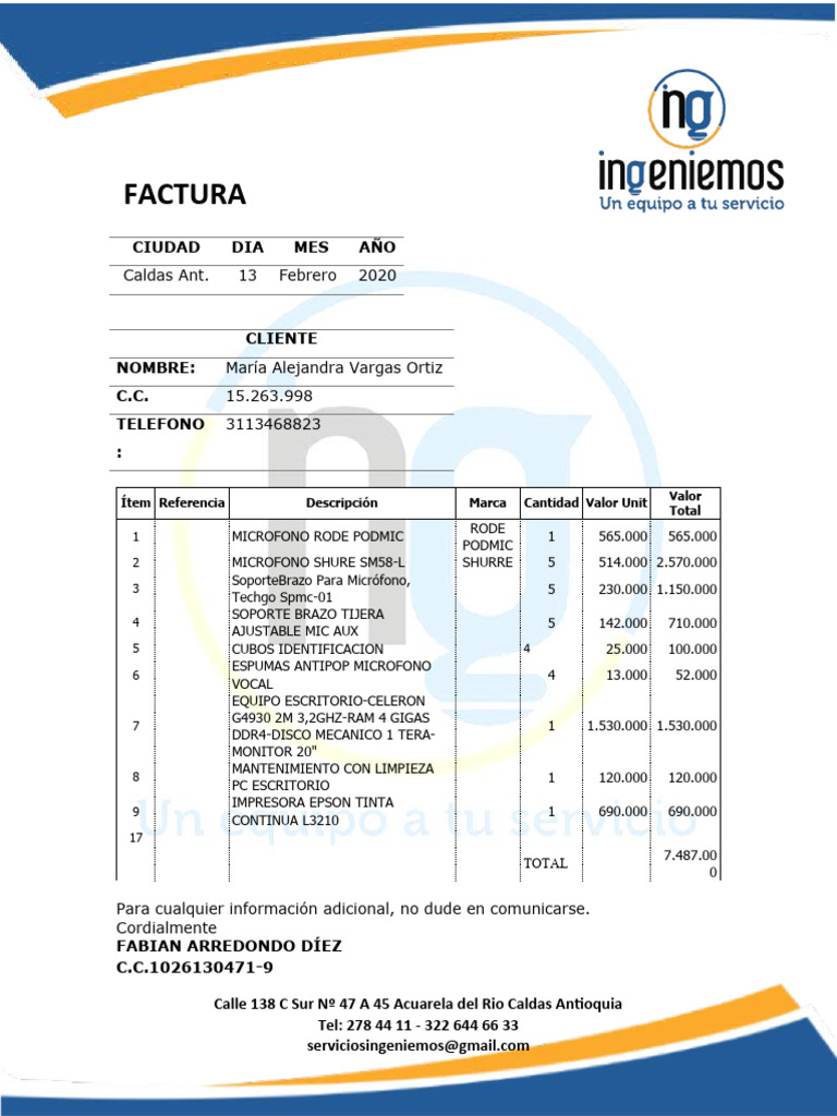 FORMATO DE COTIZACION | PDF