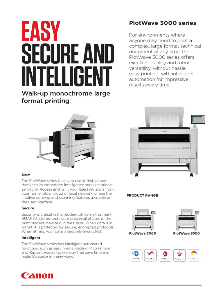 PlotWave3000 Data Sheet EMEA LR | PDF | Image Scanner | Touchscreen