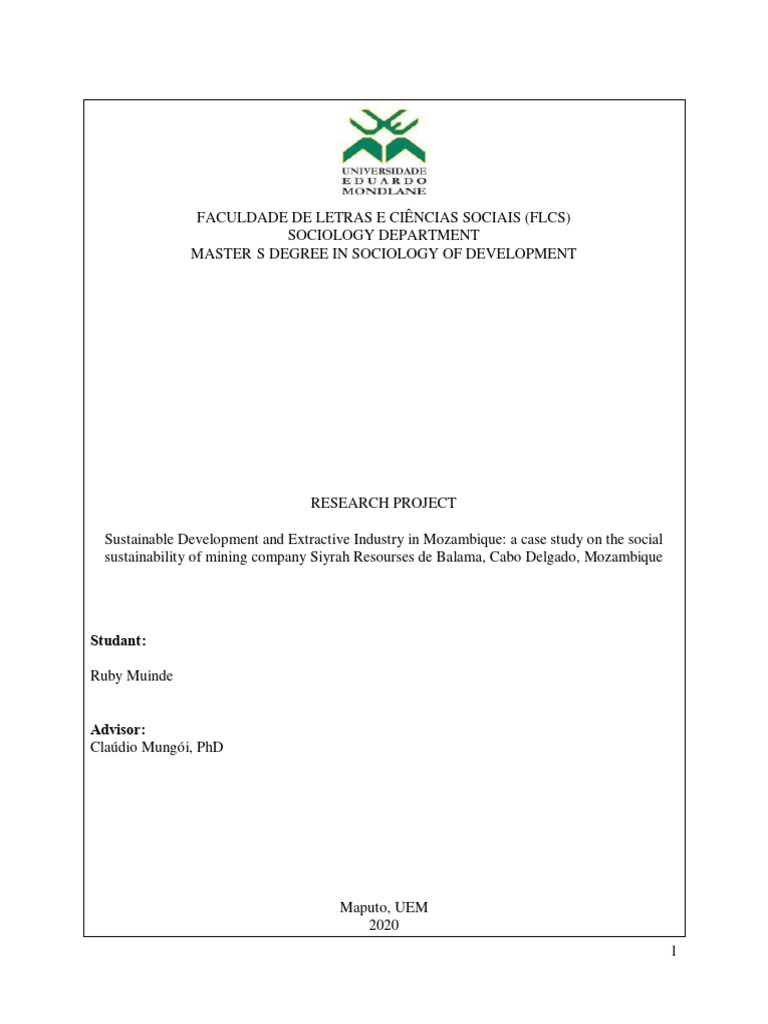 Ruby, Research Project | PDF | Sustainability | Economies