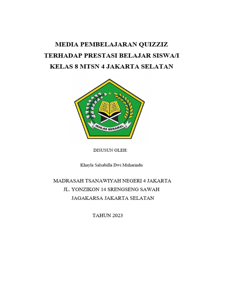 KTI ABIL dOoNEEE Print Otw Revisi | PDF | Ilmu Sosial