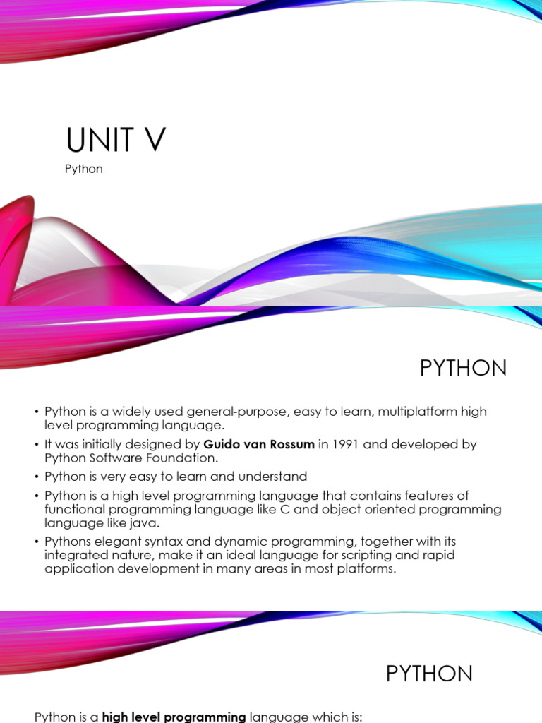 Python V Pdf Python Programming Language Computer Programming